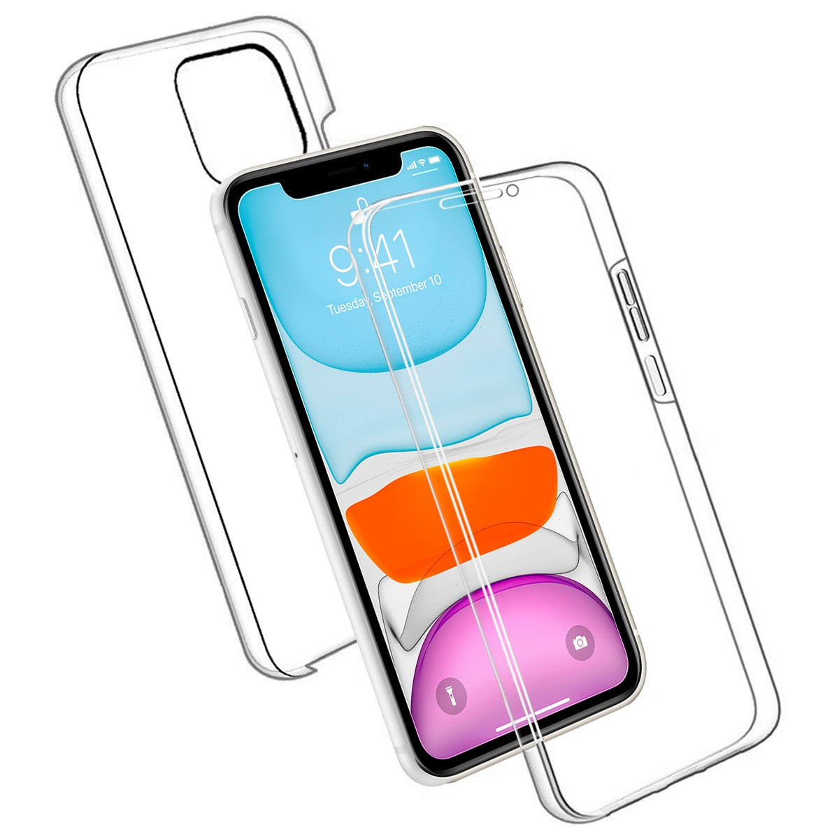 Capa transparente 360º para iPhone 11